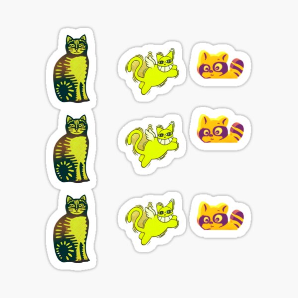 "cat stickers" Sticker by Fusion7966 | Redbubble