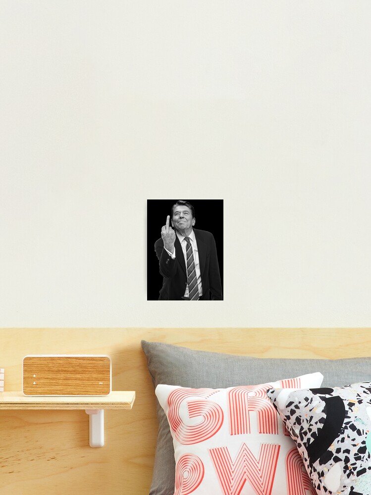 "Ronald Reagan Middle Finger" Photographic Print for Sale by ...