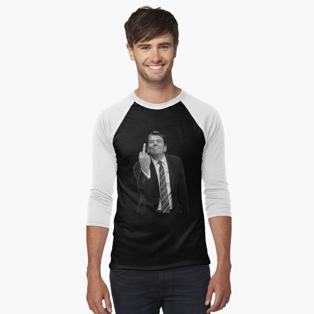"Ronald Reagan Middle Finger" Sticker for Sale by LibertyManiacs ...
