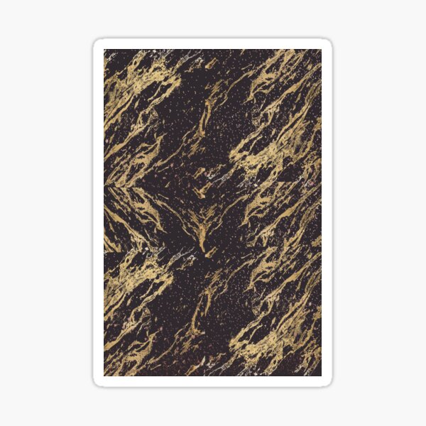 "Gold black marble" Sticker for Sale by BintAchmad | Redbubble
