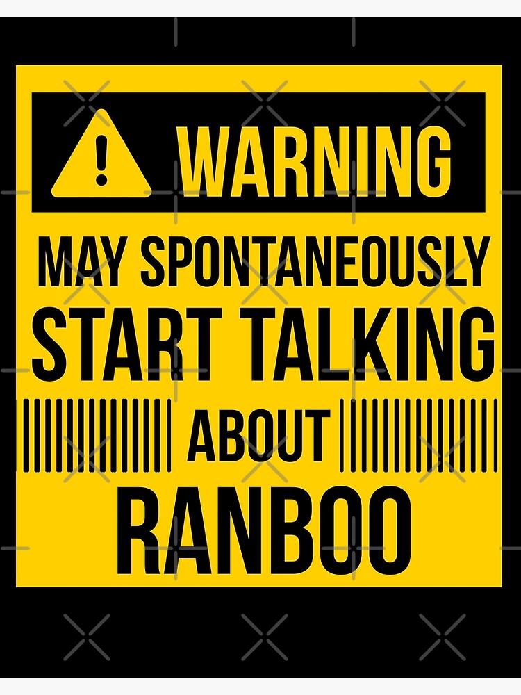 "warning may spontaneously talk about ranboo " Art Board Print for Sale ...