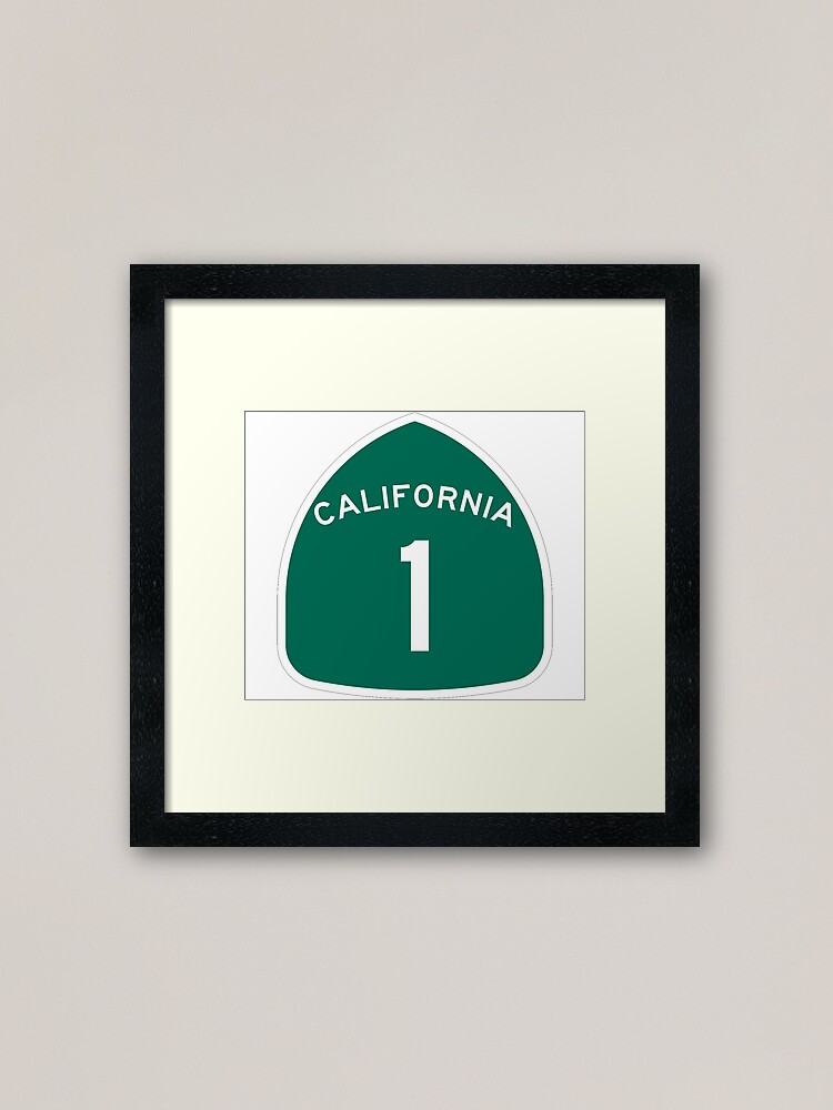 "California Highway 1 T-Shirt - State Route One Road Sign Sticker PCH ...