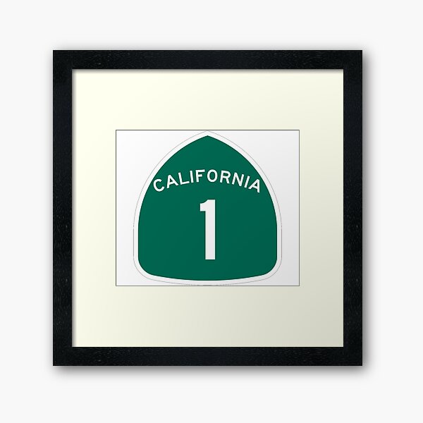 "California Highway 1 T-Shirt - State Route One Road Sign Sticker PCH ...