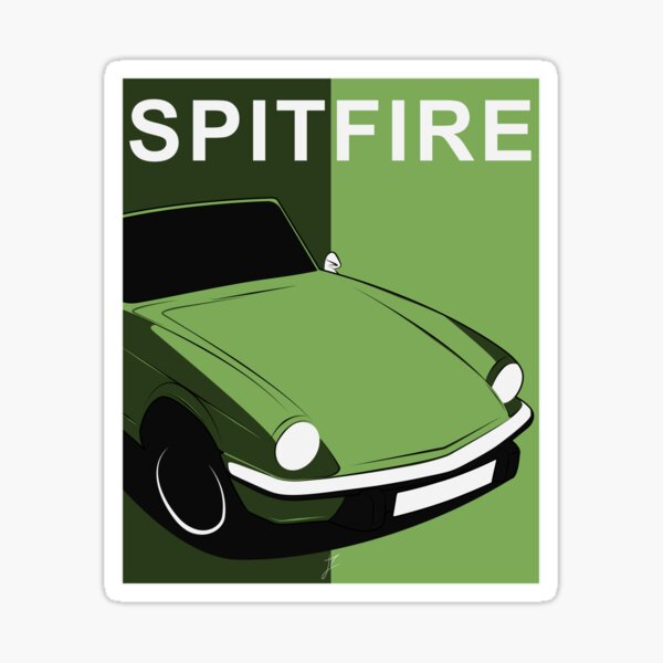 "Triumph Spitfire - British car" Sticker for Sale by JI-AutoDesign ...