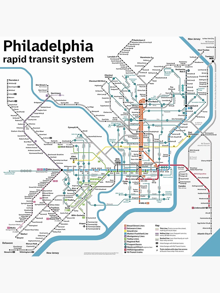 "Philadelphia Rapid Transit" Poster for Sale by marthalauren | Redbubble