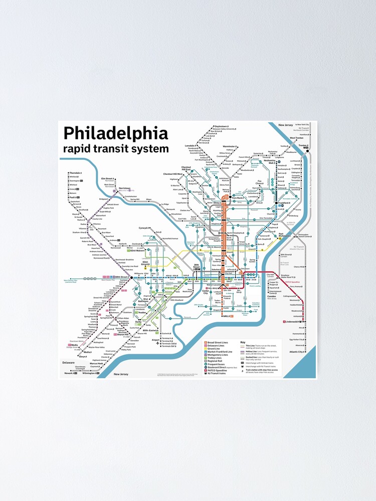 "Philadelphia Rapid Transit" Poster for Sale by marthalauren | Redbubble