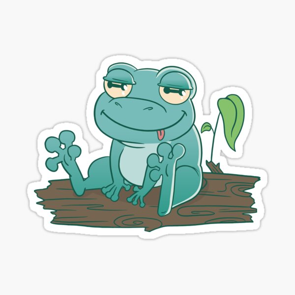 "frogs | Cute tree frog" Sticker by DerSenat | Redbubble