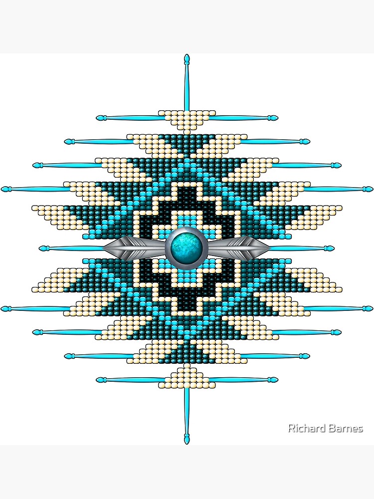 "Native American Beadwork 14" Art Print by NaumaddicArts | Redbubble
