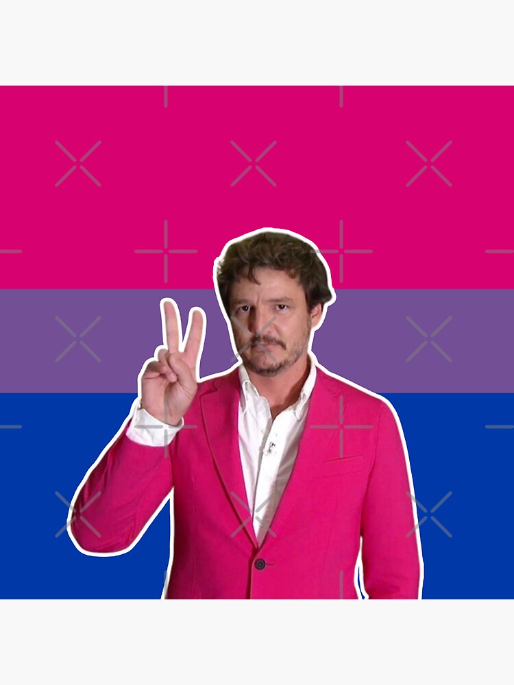"bi flag pedro pascal" Sticker for Sale by munizart | Redbubble