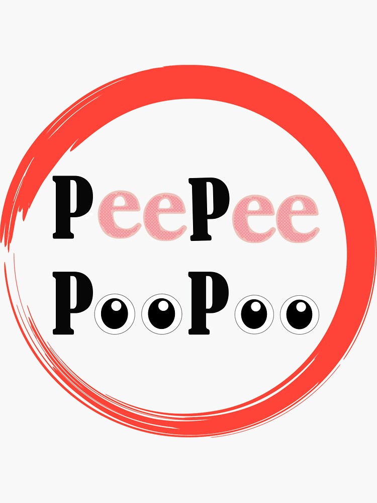 "peepeepoopoo" Sticker for Sale by Zekyou | Redbubble