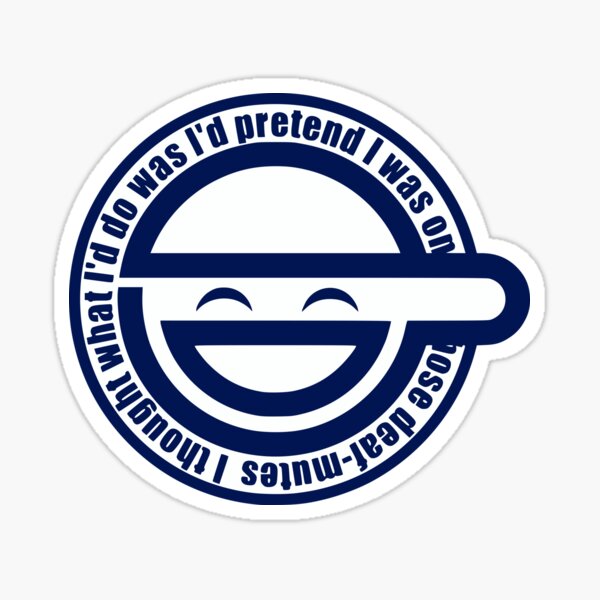 "GitS - Laughing Man " Sticker for Sale by Mal4kai | Redbubble