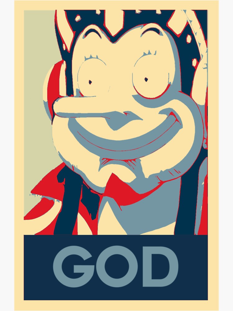 "Usopp "God" Design" Sticker for Sale by DelmerHarber | Redbubble