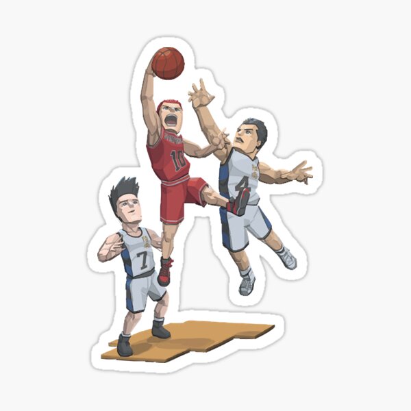 "10 Hanamichi Sakuragi " Sticker for Sale by JulianRowell | Redbubble