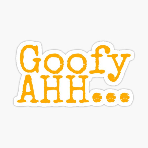 "Copy of Goofy AHH..." Sticker for Sale by Castalve | Redbubble