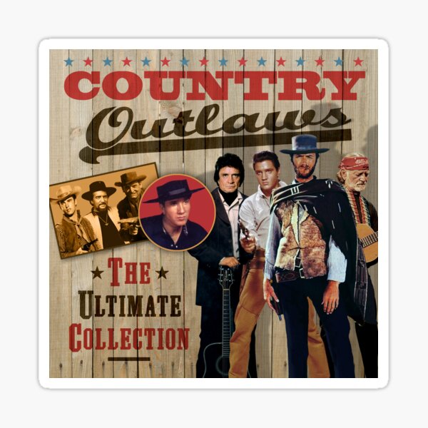 "Country Outlaws - The Ultimate Collection" Sticker for Sale by ...