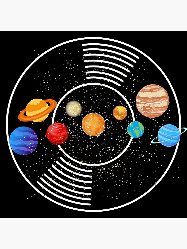 "Solar System Vinyl Record" Poster for Sale by thereelartist | Redbubble