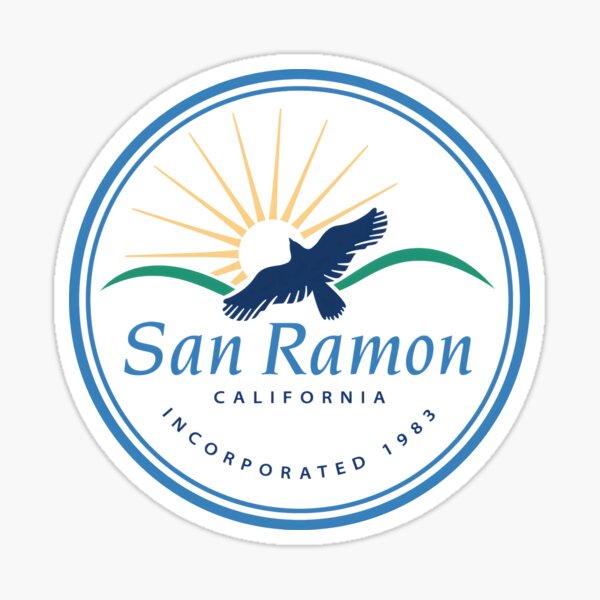 "Official seal of San Ramon, California" Sticker for Sale by DurarStore ...