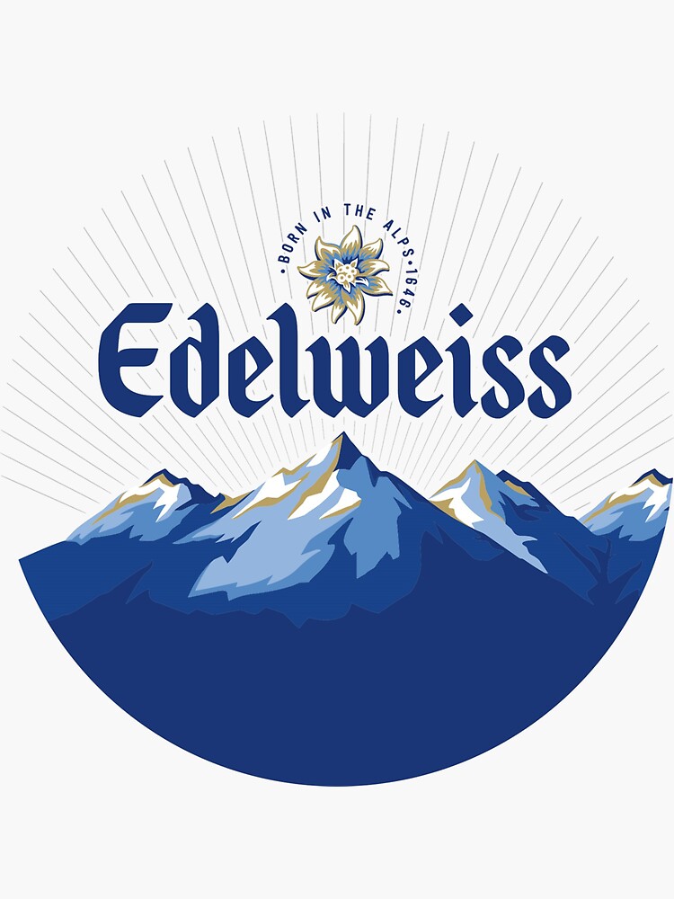 "Edelweiss Weissbier-Hefetrub" Sticker by ususnilaa2 | Redbubble