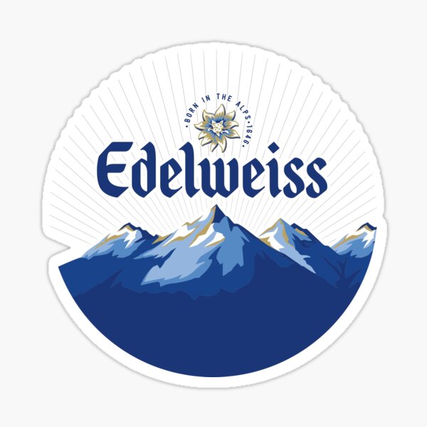 "Edelweiss Weissbier-Hefetrub" Sticker by ususnilaa2 | Redbubble