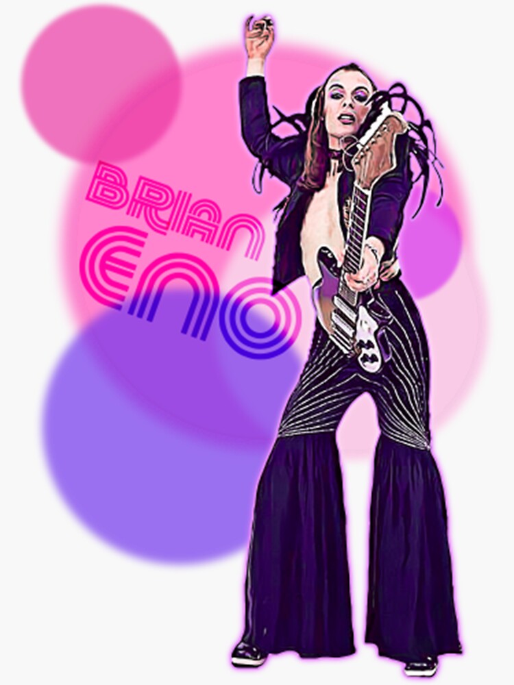"Brian Eno" Sticker by AdamaTolisso | Redbubble