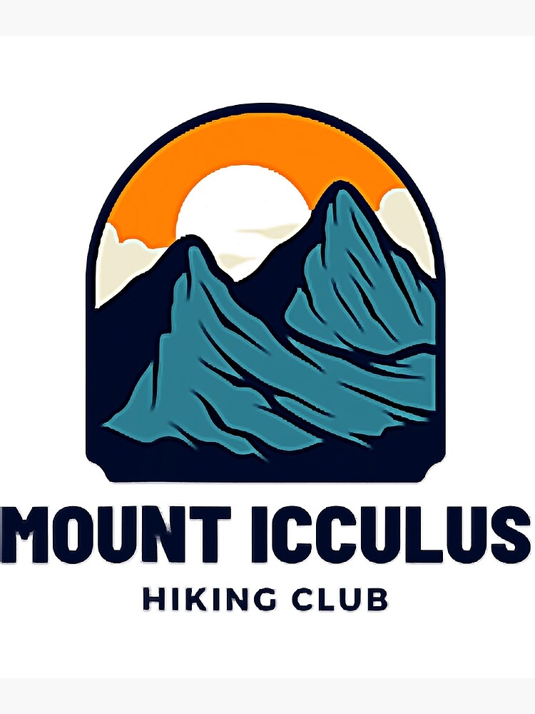 "Mount Icculus Hiking Club" Poster for Sale by hollowcaravan27 | Redbubble