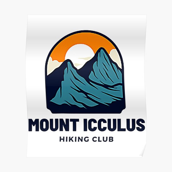 "Mount Icculus Hiking Club" Poster for Sale by hollowcaravan27 | Redbubble