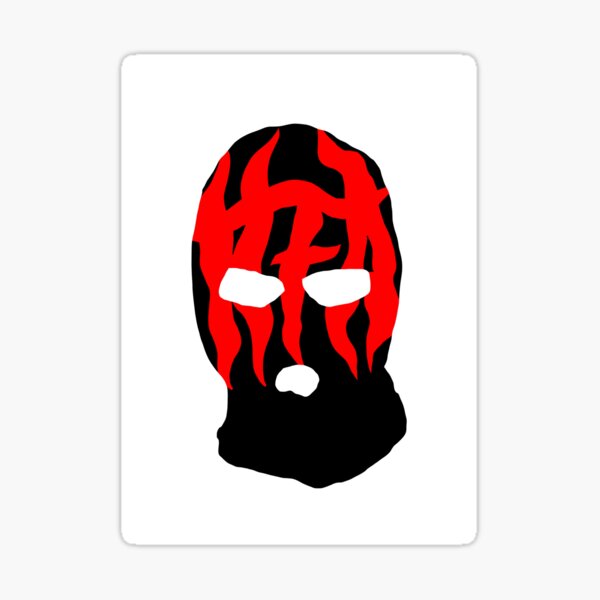 "bloody balaclava" Sticker for Sale by Twisterdesign | Redbubble