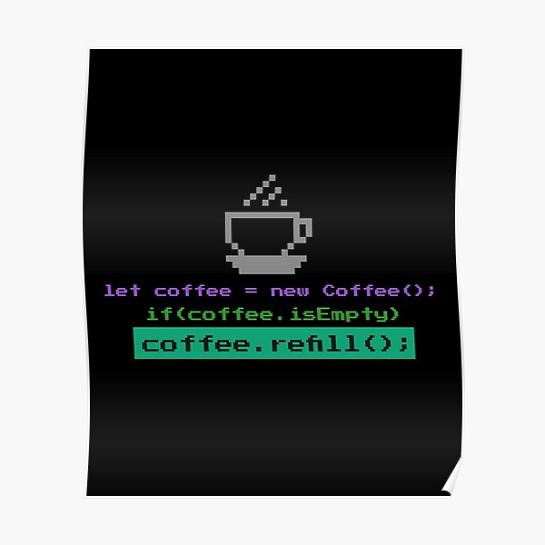 "Computer Geek Born To Code Coffee Code" Poster for Sale by ...