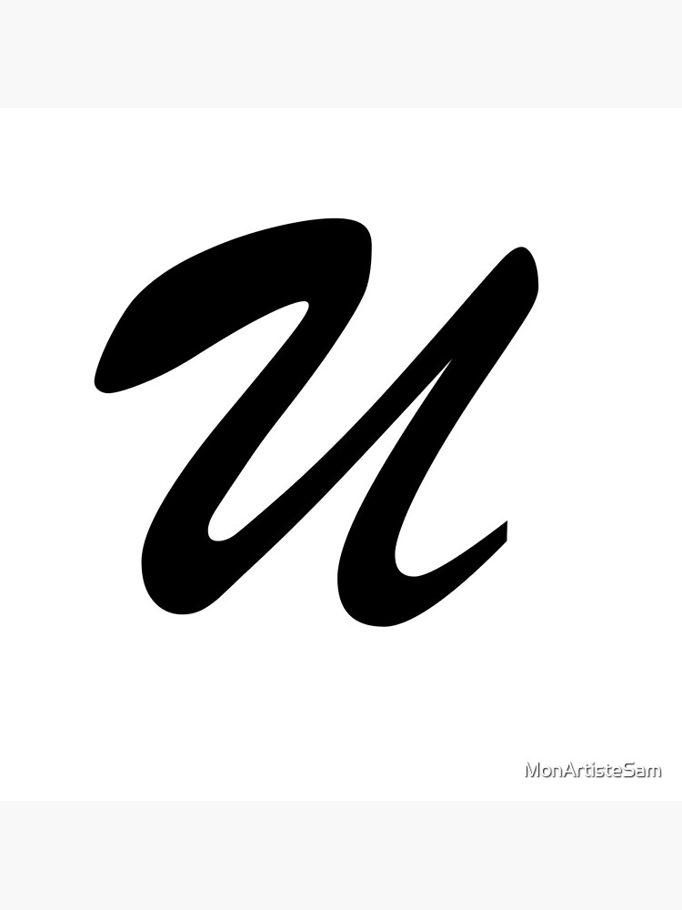 Lámina fotográfica «Alfabeto Letra U Símbolo Inicial Apellido Logo ...
