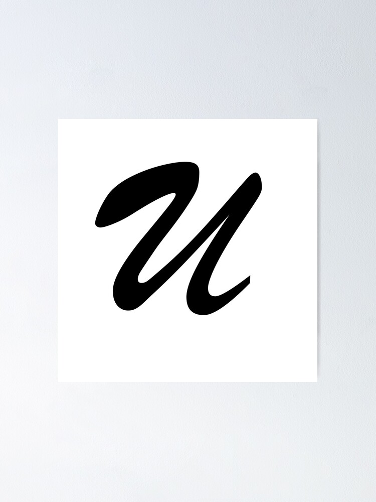 Póster «Alfabeto Letra U Símbolo Inicial Apellido Logo Estudios Imagen ...