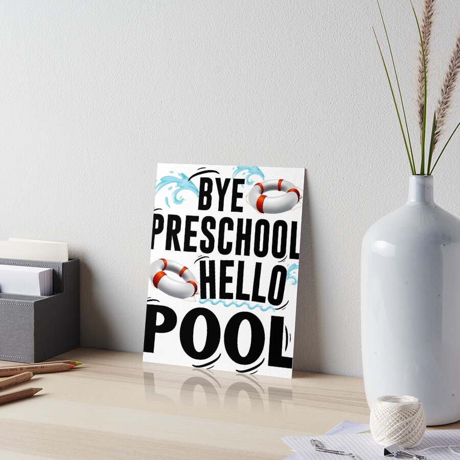 "Goodbye Preschool Graduation Hello Kindergarten Prek Unicorn" Art ...