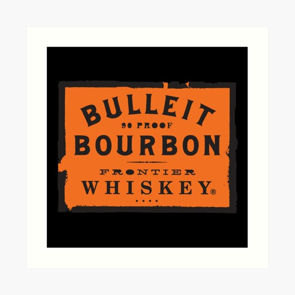 "bulleit bourbo Label Whiskey logo bier logo brand!" Art Print for Sale ...