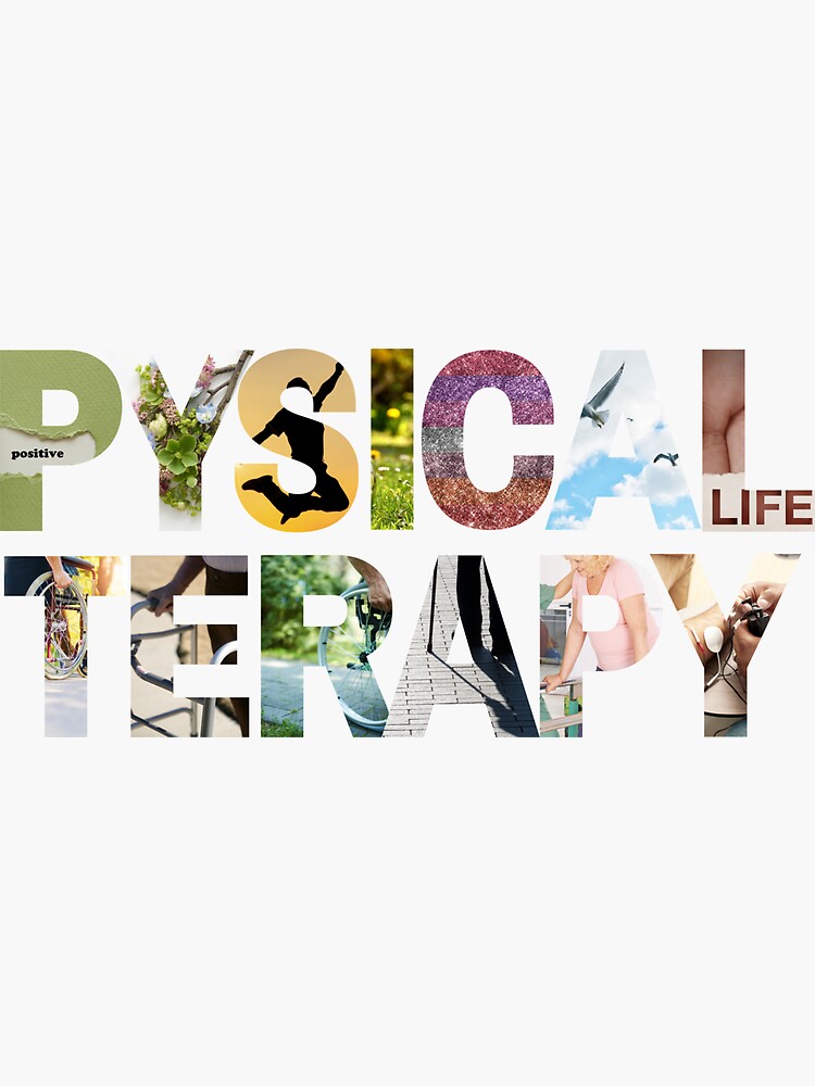 "Physical Therapy |LETTERS " Sticker by B0nb0n11 | Redbubble