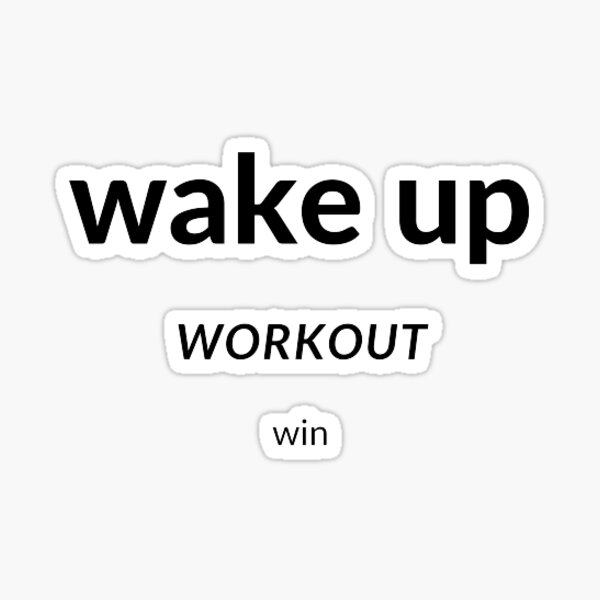 "Wake Up" Sticker by O-E-I-L | Redbubble