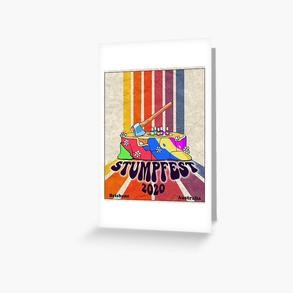 "Bluey Stumpfest Festival 2020" Greeting Card by Gumshoe-Studio | Redbubble