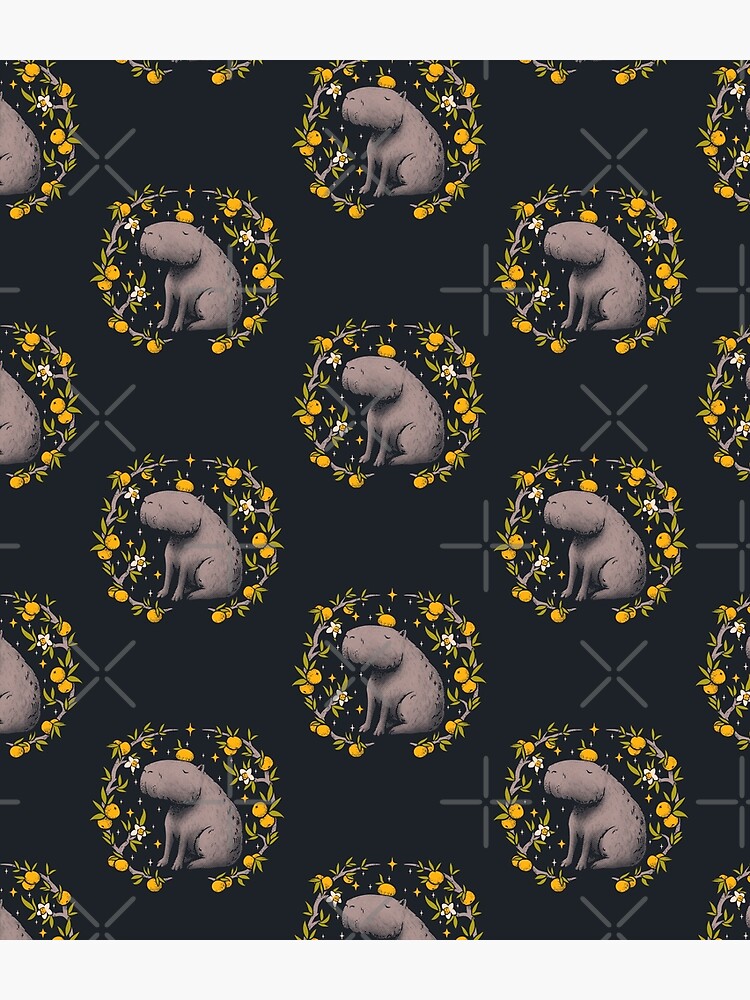 Mochila «Escalofriante estético de Capybara Cottagecore con naranja en ...