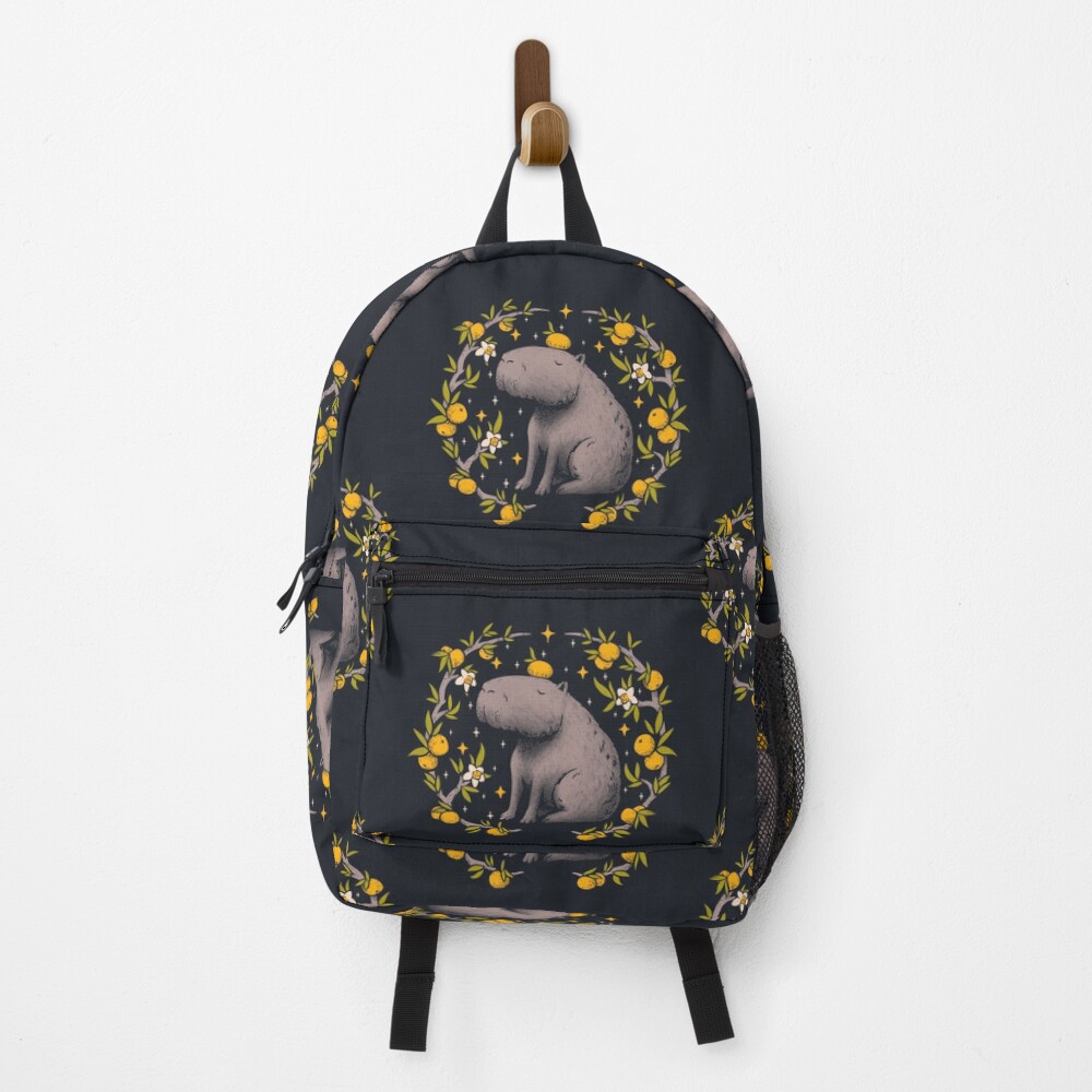 Mochila «Escalofriante estético de Capybara Cottagecore con naranja en ...