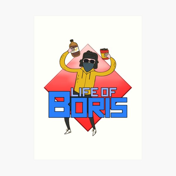 "UNIQUE - Life of Boris Logo " Art Print for Sale by SiennadTucker ...
