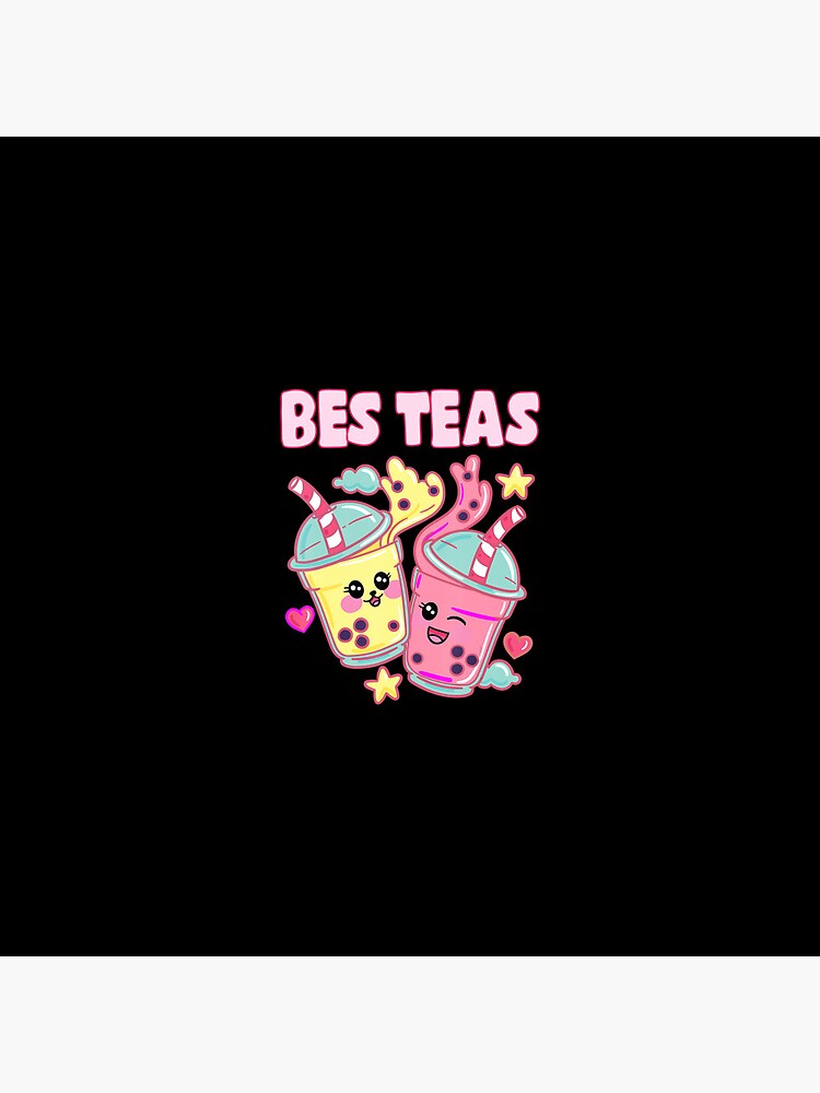 Bes Teas Cute Bubble Tea Besties Best Friend Kawaii Boba Tea Pin For