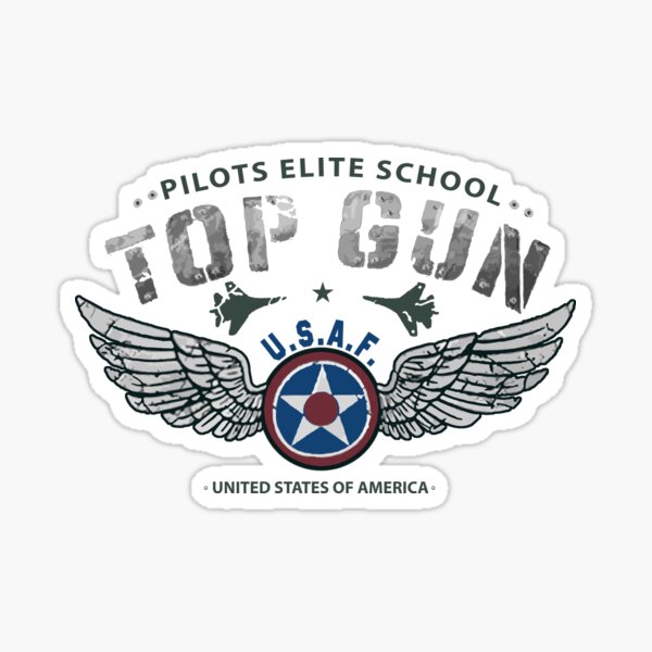 "Top Gun Merch Pilot Wing" Sticker for Sale by pblanca8g2 | Redbubble