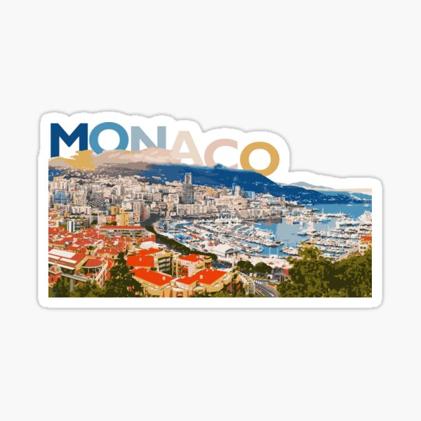 "Monaco" Sticker for Sale by cjd1017 | Redbubble