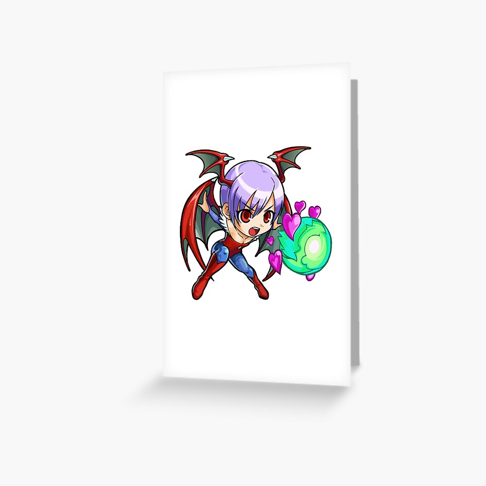 "Morrigan Aensland Darkstalkers Cute Chibi Demon Dragon Girl Game ...