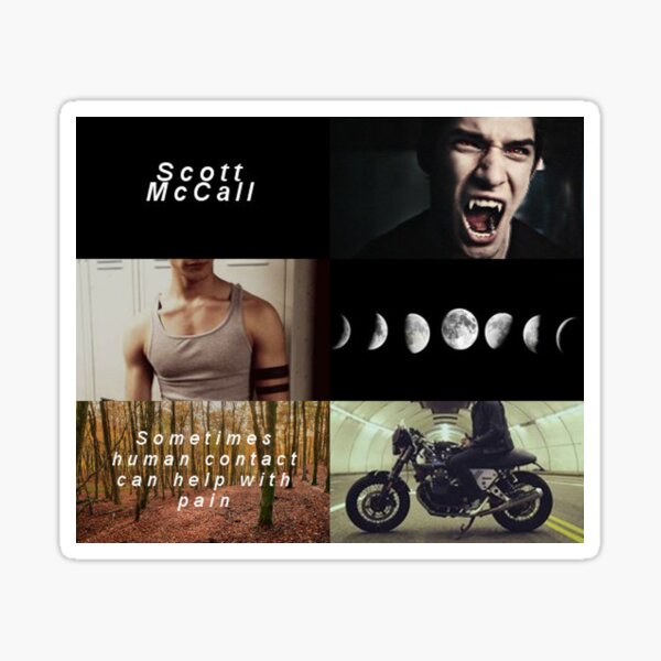 "Scott McCall Aesthetic" Sticker by dexiderivm | Redbubble