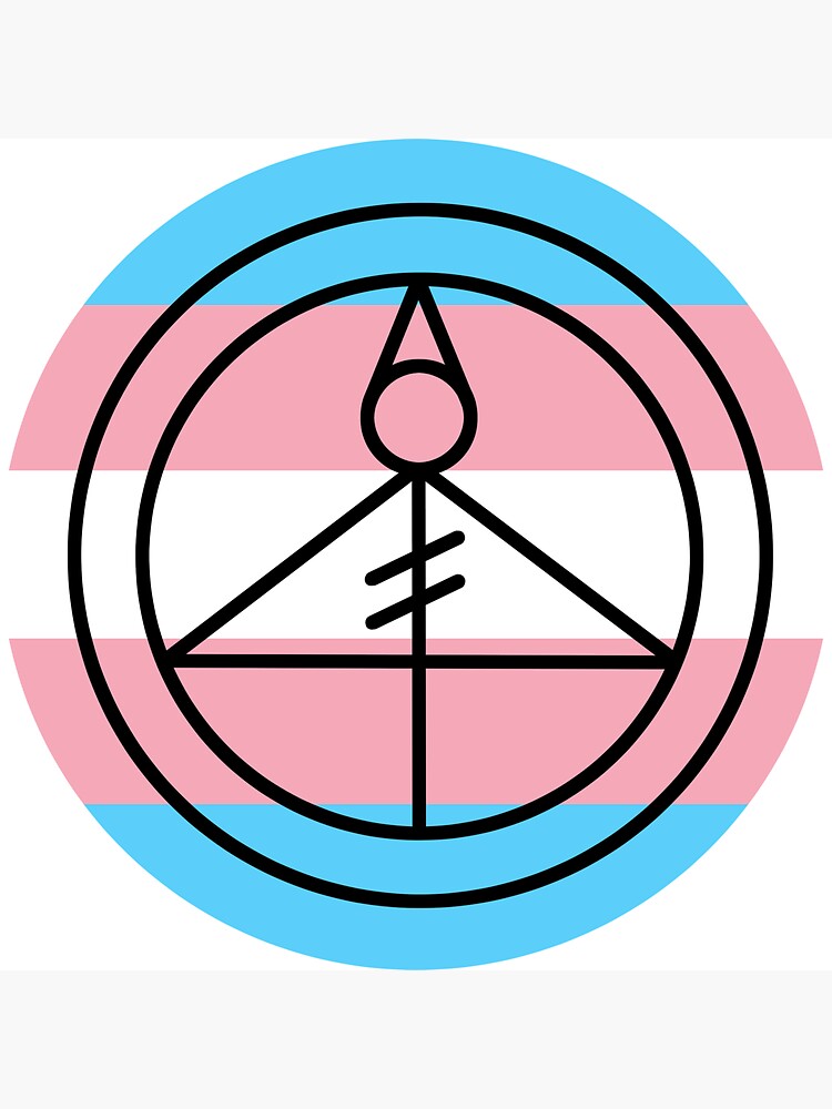 "THE OWL HOUSE GLYPH - TRANS FLAG" Magnet by alidrawss-1 | Redbubble