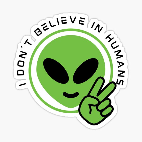 "Funny Alien" Sticker for Sale by IgoreKsawery | Redbubble