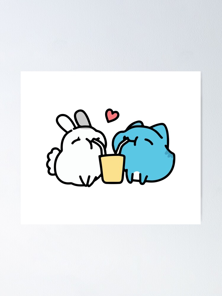 "Funny rabbit, Bugcat Capoo" Poster for Sale by Mochi-Animals | Redbubble