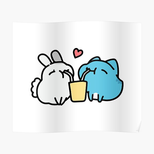 "Funny rabbit, Bugcat Capoo" Poster for Sale by Mochi-Animals | Redbubble