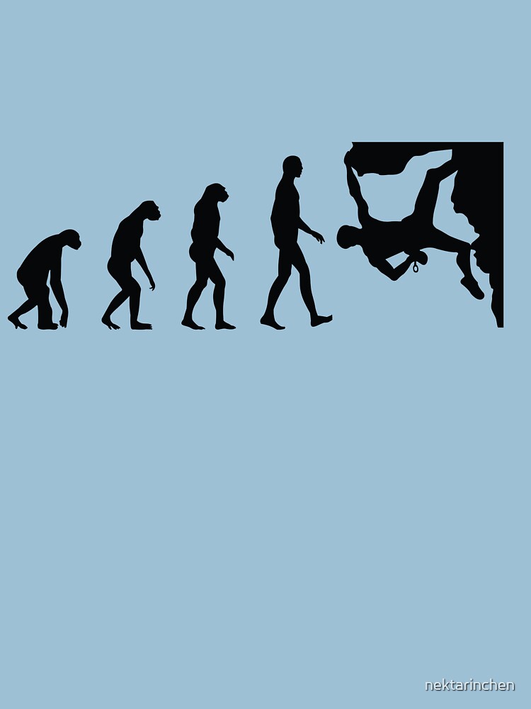 "Evolution Climbing" T-shirt for Sale by nektarinchen | Redbubble ...