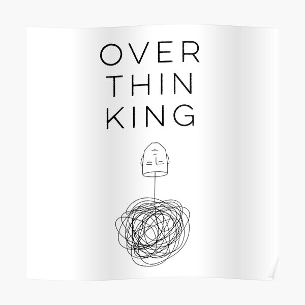 "Overthinking Aesthetic design" Poster for Sale by GYyazid1 | Redbubble