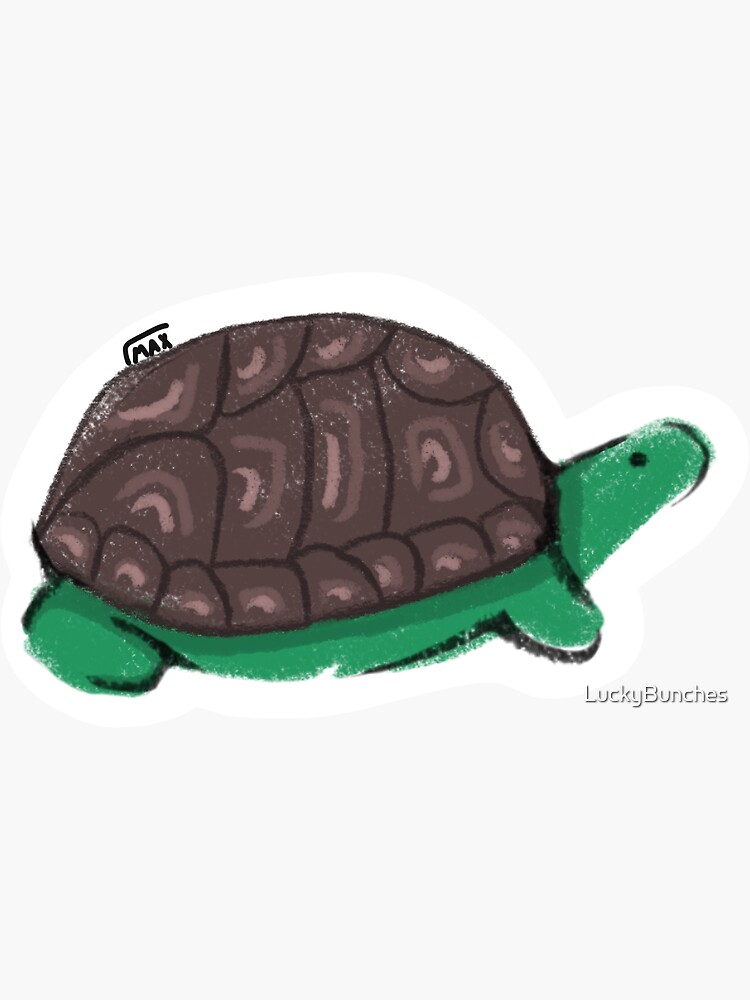 "Turtle Dude" Sticker for Sale by LuckyBunches | Redbubble